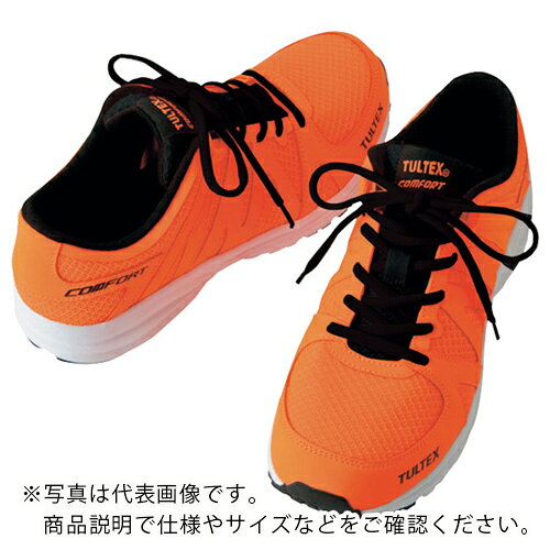特長：JIS L級相当の先芯樹脂入りで超軽量です。ジャガード風の凸凹メッシュ素材を飼料することにより通気性があります。26cm片足約270g、軽作業向けです。用途：軽作業に。仕様：寸法(cm)：26.5色：オレンジ足幅サイズ：EEE規格：J...