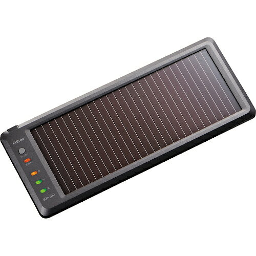 特長：12V対応ソーラーバッテリー充電器です。用途：12V車のバッテリー充電補助に。仕様：接続コード：3m幅(mm)：244奥行(mm)：98高さ(mm)：11動作電流：72mA動作電圧：15.5パナソニック製アモルファスシリコン太陽電池採...