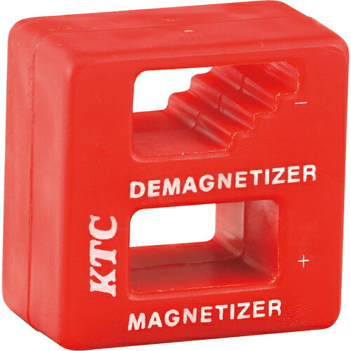 特長：DEMAGNETIZER（−）側の穴に軸を通してスライドさせると脱磁、MAGNETIZER（＋）側の穴に軸を通してスライドさせると着磁できます。用途：ドライバの軸など、棒状の鉄製品の着磁・脱磁に。仕様：マグネタイザ　●代表画像について...