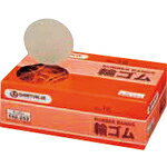 特長：よく使う輪ゴムがお得です。天然ゴム100％です。仕様：色：アメ色番手(#)：#16切幅(mm)：1.1折径(mm)：60規格：No．16ゴム寸法(内径)：38mmゴム寸法(折径)：60mmゴム寸法(切幅)：1．1mm個装入数：約680...