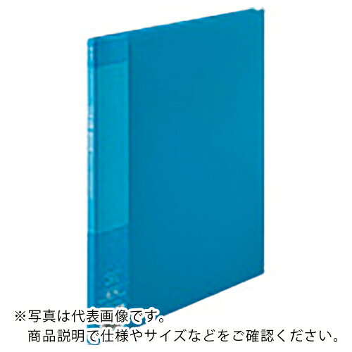 特長：スマートバリューのクリアーブックです。背表紙は書き込みのできるタイプです。仕様：色：ブルー規格：A4−Sポケット数：10枚背幅：10mm表紙厚：0．4mmポケット厚：0．05mm外形寸法：縦307×横240mmクリアファイル(ポケット...
