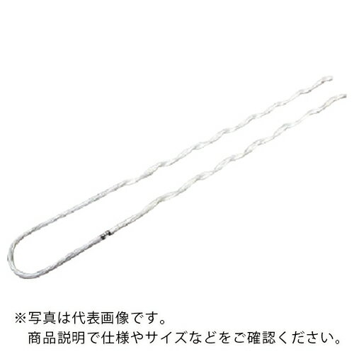 特長：工具を使用せず施工ができます。用途：支線（亜鉛メッキ鋼より線）の端末処理用。仕様：適合ロープ径(mm)：9.6適合ワイヤ径(mm)：9.6全長(mm)：780電力用規格C-403に準拠グリップ構成：亜鉛メッキ鋼線2.7mm×6本材質／...
