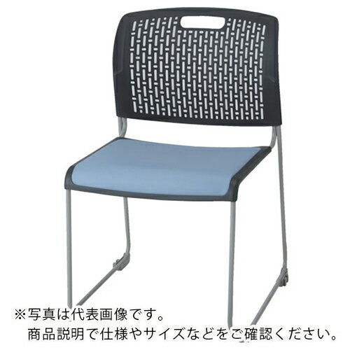 特長：背面と座面の交換が可能です。8脚までスタッキング可能です。仕様：座幅(mm)：440座奥行(mm)：411座面高さ(mm)：430幅(mm)：510奥行(mm)：546高さ(mm)：755張地：ビニールレザー張り背面色：ブラック座面色...
