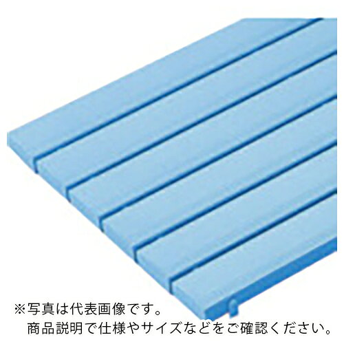 特長：幅広く使用可能な樹脂スノコです。用途：ロッカールーム下駄箱水周り仕様：色：青幅(mm)：600長さ(mm)：956奥行(mm)：600高さ(mm)：49間口(mm)：956長手エンドキャップ付材質／仕上：スノコ材：硬質塩化ビニールシン...