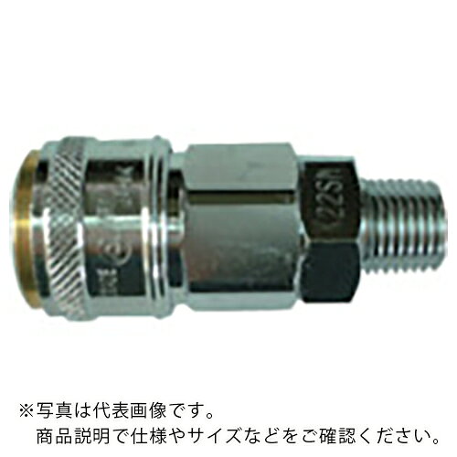 特長：工場内のエアー配管からエアー工具の接続まで汎用性に優れています。用途：エアー工具配管、各種エアー配管仕様：最高使用圧力(MPa)：1.0耐圧力(MPa)：1.5相手側取付サイズ：Rc1/4使用流体：エアー取付サイズ：R1/4タイプ：ソ...