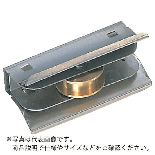 特長：ワンタッチで取付可能です。高さ調整機能付です。（調整幅36mm）用途：網戸・小窓など。サッシ取替用。仕様：車輪径D(mm)：13車輪I(mm)：4.7全長A(mm)：36アルミ幅K(mm)：8〜10アルミ高さ(mm)：16真鍮車平行下...