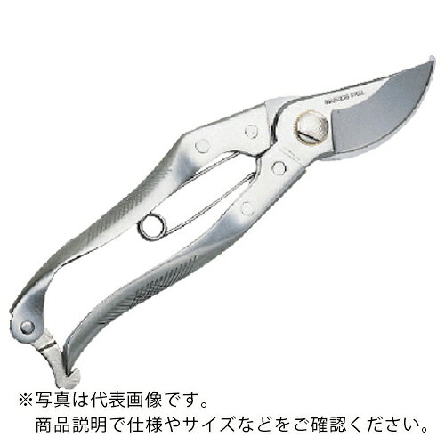 特長：ステンレス製のため、サビ・木ヤニに強いです。用途：庭木・果樹の剪定に。仕様：切断能力(mm)：φ10全長(mm)：200刃渡(mm)：60材質／仕上：ステンレス鋼　●代表画像について 商品によっては、代表画像を使用している場合がござい...