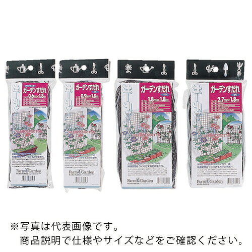 特長：お庭にとけ込み自然に調和するブラウンカラーです。用途：快適空間をつくるお花のガーデンすだれづくりに。仕様：目合(cm)：10×10(角目)幅(m)：0.9長さ(m)：1.8材質／仕上：ポリエチレン　●代表画像について 商品によっては、...
