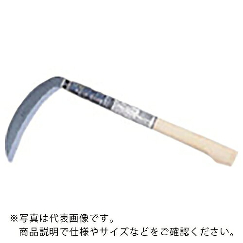 特長：最高級刃物鋼を使用した鎌です。用途：やわらかい草刈り用。仕様：全長(mm)：380刃渡り(mm)：150頭部を薄く鍛造材質／仕上：刃部:安来鋼青紙2号　●メーカー取寄商品について 本商品はメーカーからの取寄商品となります。 納期は、メ...