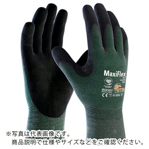 特長：特許取得のマイクロ発泡ニトリルコーティングは熱と蒸れを360°全方向から放出し、手の温度を最適に保ちます。独自の特殊高機能繊維により耐切創と快適性を両立しています。親指と人差し指間の指又を補強することで耐切創性と耐久性を向上させました...