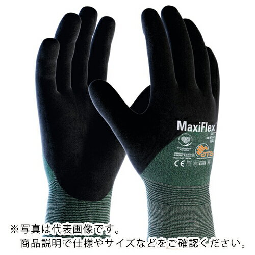 特長：特許取得のマイクロ発泡ニトリルコーティングは熱と蒸れを360°全方向から放出し、手の温度を最適に保ちます。独自の特殊高機能繊維により耐切創と快適性を両立しています。親指と人差し指間の指又を補強することで耐切創性と耐久性を向上させました...