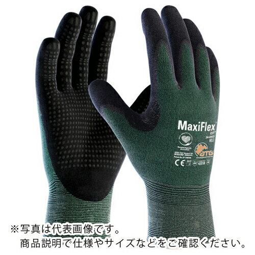 特長：特許取得のマイクロ発泡ニトリルコーティングは熱と蒸れを360°全方向から放出し、手の温度を最適に保ちます。滑り止めドット加工により、手袋のコーティング面のクッション性が向上しています。独自の特殊高機能繊維により耐切創と快適性を両立して...