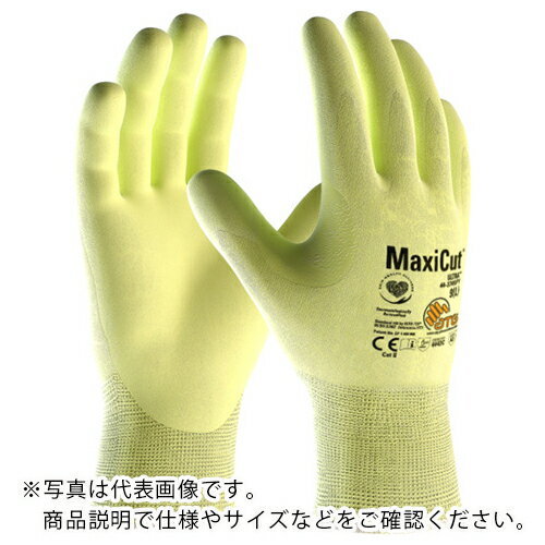特長：特許取得のマイクロ発泡ニトリルコーティングは熱と蒸れを360°全方向から放出し、手の温度を最適に保ちます。マキシカット［［R上］］・ウルトラ［［TM上］］は、従来のマキシカット［［R上］］の耐切創性に薄さ・快適性・耐久性をさらに高めた...