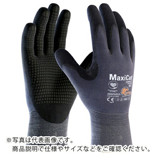 特長：特許取得のマイクロ発泡ニトリルコーティングは熱と蒸れを360°全方向から放出し、手の温度を最適に保ちます。マキシカット［［R上］］・ウルトラ［［TM上］］は、従来のマキシカット［［R上］］の耐切創性に薄さ・快適性・耐久性をさらに高めた...