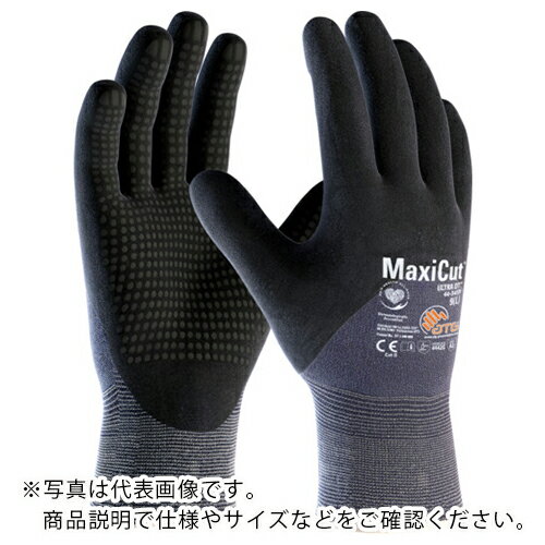 特長：特許取得のマイクロ発泡ニトリルコーティングは熱と蒸れを360°全方向から放出し、手の温度を最適に保ちます。マキシカット［［R上］］・ウルトラ［［TM上］］は、従来のマキシカット［［R上］］の耐切創性に薄さ・快適性・耐久性をさらに高めた...