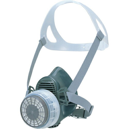 特長：伝声器付きで、マスクを付けたままでも会話が明瞭です。用途：低濃度の有毒ガスが発生する作業用。有害物質の環境濃度:0.1%(1000ppm)以下。仕様：サイズ：M/L縦(mm)：128横(mm)：112適合吸収缶：CA-107L/OV、...