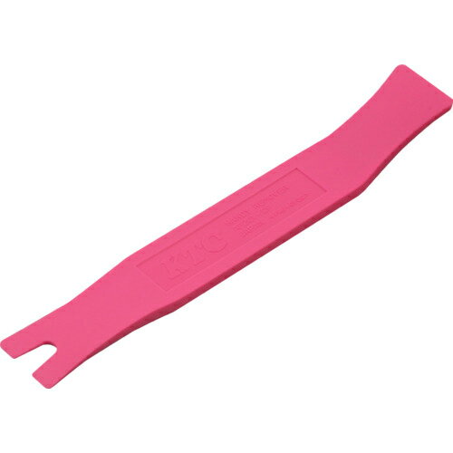 特長：自動車の内張りの取り外しなどに使用する専用工具です。近年の自動車に使用されている表面が軟らかいオレフィン樹脂にも傷を付けにくいよう先端を従来品より薄型形状とし、ファイバー入りの樹脂を使用することで強く硬いリムーバーを実現しました。仕様...