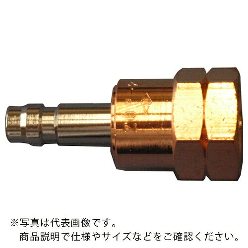 特長：ワンタッチ接続・ワンタッチ分離で、作業がスピードアップします。用途：溶断吹管用仕様：適合流体：燃料ガス接続サイズ：M16×1.5左袋ナット最高使用圧力(MPa)：1.0耐圧力(MPa)：1.0生産物賠償責任保険付UL規格取得製品材質／...