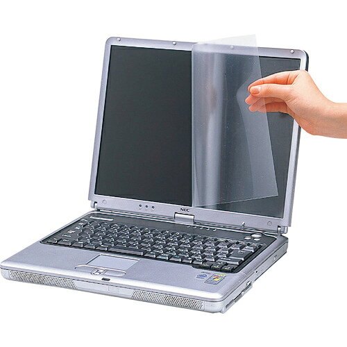 特長：テープ不要シリコン膜でキレイに貼って、液晶をしっかり保護します。(15.0型)です。ノートパソコンに使用しても、フィルムをつけたまま閉じられます。画面への反射を防ぎ、パソコン作業を快適にします。＜取り付け方法＞テープ不要で、貼ってもは...