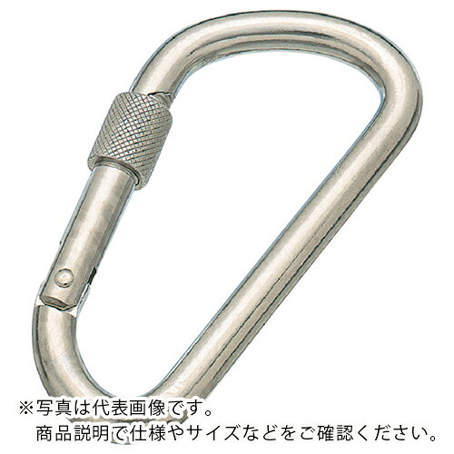 特長：荷重をかけた際、長辺に負荷がかかるため、フックに負担がかかりにくい構造になっています。用途：チェーン・ワイヤー・ロープ等の連結金具として、また端末の金具のジョイントに。仕様：使用荷重(kN)：2.30タイプ：環付D(mm)：10L(m...
