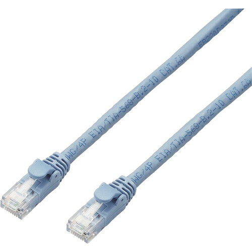 特長：ツメ折れによるケーブルの脱落が防げ、長期にわたってしっかりとLANポートに固定することができます。用途：高速で安定したネットワーク環境の実現に。仕様：色：ブルー芯数：8芯長さ(m)：100規格：Cat6A対応(10BASE-T／100...