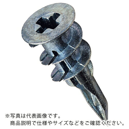 特長：下穴なしで施工可能です。全長約36mmのロングサイズです。せっこうボード2枚張りにも使用可能です。用途：せっこうボード壁用。仕様：頭部径(mm)：14長さ(mm)：約36適合ビス径(mm)：4付属品：なしせっこうボード厚さ：25.0m...