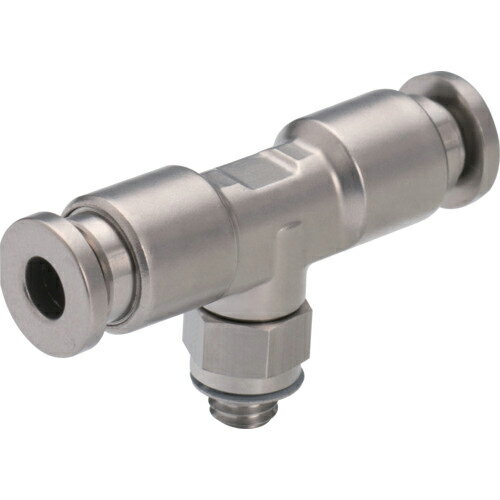 特長：耐蝕に優れたSUS316製ワンタッチ継手です。用途：食品、薬品、医療、半導体などの分野の配管に。仕様：適合チューブ外径D(mm)：6×6接続口径：M5×0.8六角対辺(mm)：8最高使用圧力(MPa)：1.0流体温度(℃)：-5〜15...