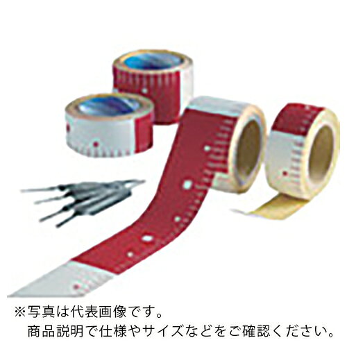 特長：必要な長さにカットして貼れるテープです。書き込み可能で現場記録写真などに最適です。用途：現場記録写真用に。仕様：幅(mm)：75厚さ(mm)：0.18テープ長さ(m)：25テープ幅(mm)：75摘要：赤白20cm間隔適用：赤白20cm...