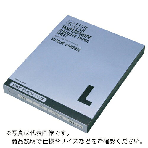 特長：車輌・金属・木工などの塗装面の研磨が可能です。耐水処理を施しているため、水研ぎが可能です。用途：各種車輌の塗膜研磨作業。金属・木工塗装などでの塗膜研磨作業。仕様：粒度(#)：320幅(mm)：230長さ(mm)：280砥材：シリコンカ...