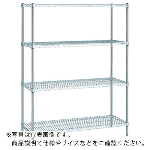 特長：メッシュ構造の棚板はSUS304製線材主体の設計と平滑度の高い表面処理により、ホコリの付着も最小レベルです。耐錆性・耐薬品性に優れ、衛生管理が重要視される環境に最適です。用途：高温多湿、冷凍・冷蔵庫など過酷な場所に。食品関係で衛生的な...