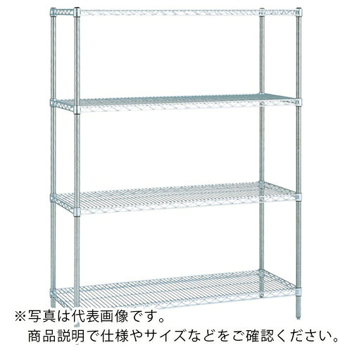 特長：メッシュ構造の棚板はSUS304製線材主体の設計と平滑度の高い表面処理により、ホコリの付着も最小レベルです。耐錆性・耐薬品性に優れ、衛生管理が重要視される環境に最適です。用途：高温多湿、冷凍・冷蔵庫など過酷な場所に。食品関係で衛生的な...