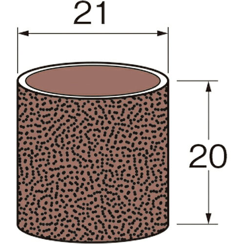 特長：特殊研磨布使用のため研削・研磨力に優れています。研磨布使用のため割れる危険性は全くありません。用途：ステンレス・鉄・非金属のバリ取り、円筒内面・局面研磨、ガラス・木材・ゴム・石膏・石材面の研磨用。仕様：粒度(#)：240幅(mm)：2...