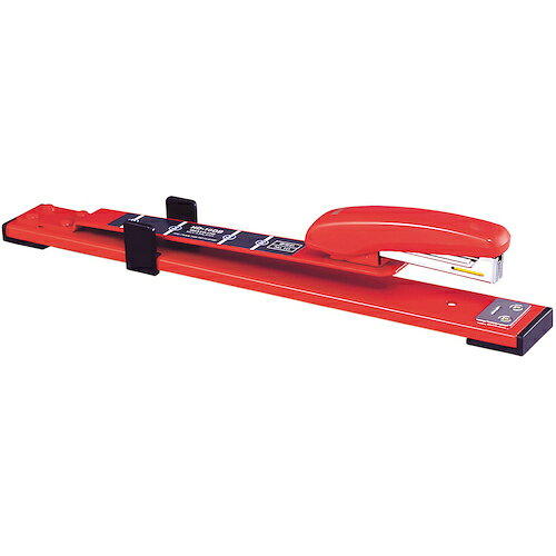 特長：全長309mmのコンパクトサイズの中とじ製本用ホッチキスです。とじ奥行きは最大235mmまで可能、ゲージで位置決めできます。PPC用紙64g/[[M2]](55kg紙)で15枚まで、A3サイズ(A4の冊子60ページ)の中綴じ製本が可能...