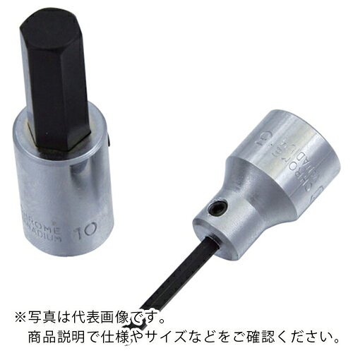 特長：差込角9.5ミリのラチェットハンドルやフレックスハンドルと組み合わせて使用します。用途：六角穴付きボルトの締め付け、緩め作業。仕様：対辺寸法(mm)：3差込角(mm)：9.5ビット長さ(mm)：25全長(mm)：52ビット長(mm)：...