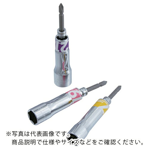 特長：ストレート（固定）と首振りの2通りの使い方ができます。ビット差替えタイプで経済的です。建築金物(ホールダウン金物・筋交いプレートなど)四角ビットでビス止め、ソケット取り付けナットの締めつけ作業がこの1本でできます。用途：建築、土木工事...
