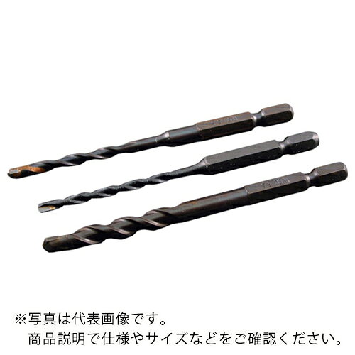 特長：六角軸シャンクによりコードレスドライバーにワンタッチで取り付けできます。本体一体化仕上げのため芯ぶれが少なく切れ味も抜群です。用途：インパクトドライバー使用時：モルタル、ブロックの穴あけ。振動ドリル使用時：コンクリートなどの穴あけに。...