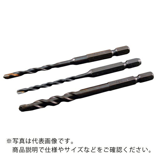 特長：六角軸シャンクによりコードレスドライバーにワンタッチで取り付けできます。本体一体化仕上げのため芯ぶれが少なく切れ味も抜群です。用途：インパクトドライバー使用時：モルタル、ブロックの穴あけ。振動ドリル使用時：コンクリートなどの穴あけに。...
