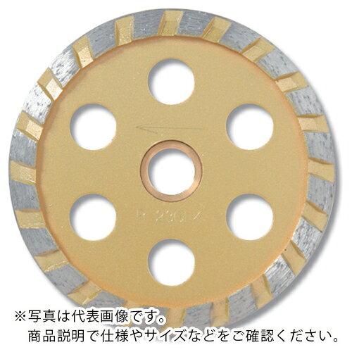 特長：複雑なクラック補修にも対応できるチップ形状で作業効率を高めます。用途：コンクリート、モルタル、石材等の目地切り、溝加工、壁面のヒビ割れ補修仕様：外径(mm)：105刃厚(mm)：10穴径(mm)：20チップ高さ(mm)：8最高使用回転...