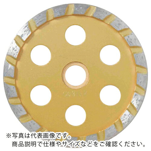 特長：オールラウンド形状採用により、手に優しく使い心地を重視しています。用途：コンクリート・モルタル・石材等の目地切り・溝加工・壁面のヒビ割れ補修仕様：外径(mm)：105刃厚(mm)：10穴径(mm)：20チップ高さ(mm)：8最高使用回...