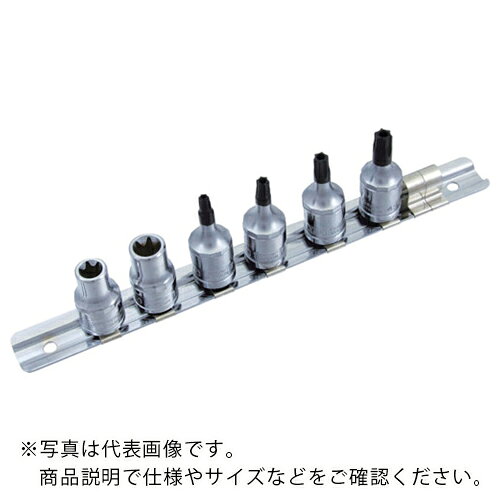 特長：ヘックスローブねじ用EソケットとTソケットのコンビネーションセットです。整理保管や持ち運びにも便利です。用途：自動車、バイク、機械類の整備や修理作業に。ヘックスローブねじの締め緩め作業に。仕様：差込角(mm)：9.5セット内容(点)：...