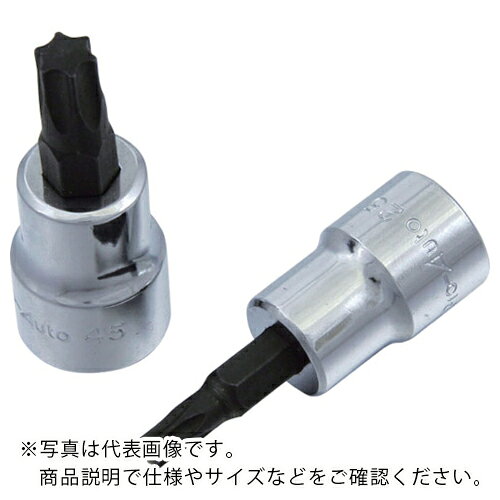 特長：ラチェットハンドルやスピンナーハンドルと組み合わせて使用します。ヘックスローブねじの締め付け、緩め作業です。いじり止め対応穴なしです。用途：ヘックスローブねじの締め付け、緩め作業に。仕様：呼びNo.：T10差込角(mm)：9.5全長(...
