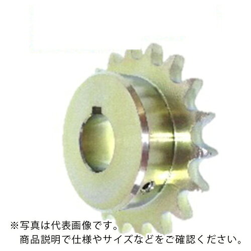特長：軸穴完成スプロケットです。現場で即取り付けが可能です。用途：チェーン駆動用。仕様：歯数：16外径(mm)：214軸穴径(mm)：16ボス径(mm)：117総幅(mm)：63キー幅(mm)：20キー高さ(mm)：4.9新JIS　チェーン...