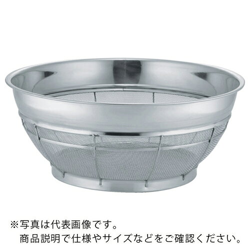 特長：全種類に水切り用のハカマをはかせてあります。250mm以上はリングの下に平線を入れたので、手で持った時の変形が少なくなりました。用途：野菜などの水切りに。仕様：外径(mm)：295高さ(mm)：133内径(mm)：275メッシュ：14...