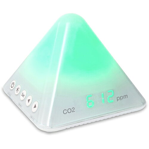 特長：LEDの色でお知らせ！換気タイミングが一目でわかるCO2モニターです。用途：オフィス、飲食店、店舗、教室、医療・介護施設、ホテルに仕様：CO2濃度：測定方式NDIR（非分散型赤外吸収法） 検出範囲0〜5000ppm 誤差±5%+50p...