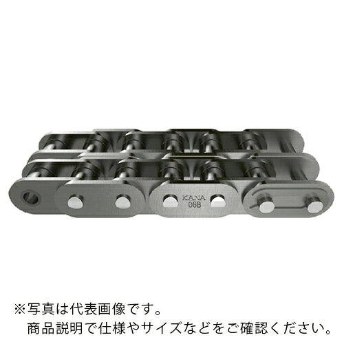仕様：チェーンNo.：12Bユニットリンク数：160ピッチ(mm)：19.05ローラー外径(mm)：12.07内リンク内幅(mm)：11.68引張強度(kN)：32.2長さ(m)：3タイプ：RP列数：2材質／仕上：スチール　●メーカー取寄商...