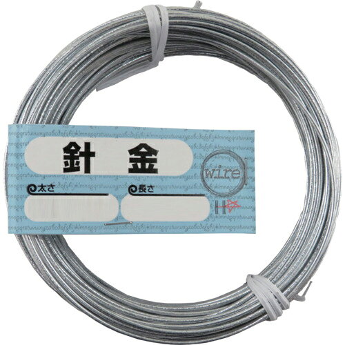特長：なまし鉄線にメッキを施しています。仕様：番手(#)：14(2.0mm)長さ(m)：20材質／仕上：スチール表面処理：溶融亜鉛メッキ　●メーカー取寄商品について 本商品はメーカーからの取寄商品となります。 納期は、メーカー確認後、メール...