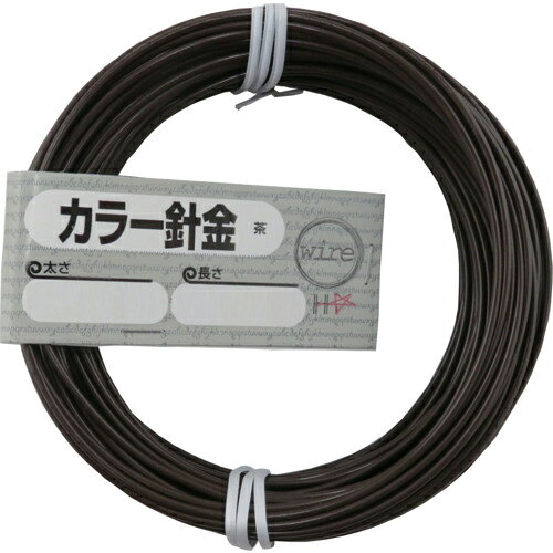 特長：柔らかく加工しやすい、ビニール被覆ワイヤーです。仕様：番手(#)：16(1.6mm)長さ(m)：20材質／仕上：スチール表面処理：ビニール被覆　●メーカー取寄商品について 本商品はメーカーからの取寄商品となります。 納期は、メーカー確...