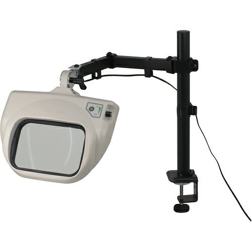特長：大型角形レンズを採用し、合わせてAR（反射防止）コートも標準採用。光量調節機能付きです。用途：外観目視検査用（自動車部品・精密機械部品・電子部品・樹脂部品など）仕様：倍率(倍)：3・5・8レンズ寸法(mm)：100・40・40アーム長...