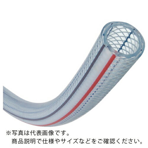 特長：【多目的耐圧ブレードホース】水・油・薬品・エア等様々な流体で使用可能な耐圧ブレードホースです。【透明性】透明性が良く、流体の確認ができ安心です。【長持ち】ホース内面が耐油性に優れ、硬くなりにくいです。【柔軟性】しなやかで継手に挿入しや...