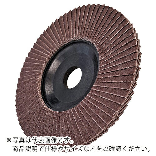 特長：自生作用（鈍くなった研磨面が新しいもの変わること）の高い基布・日本製のアルミナ砥材を採用しています。高い研削力と研削スピードの速さがその特長です。軽度〜中度の圧力の下で最も効率よく作業します。金属のバリ・ビードの除去、傷消し、木の皮は...